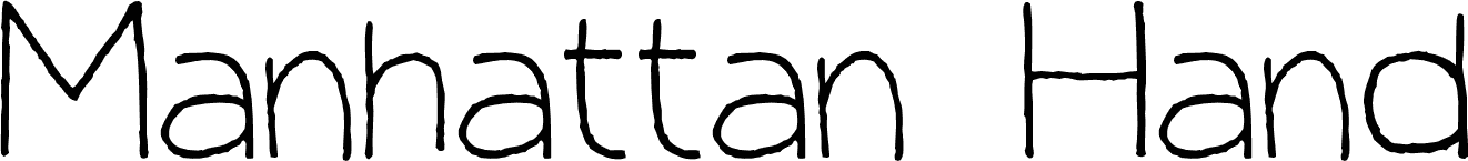 Manhattan Hand Lite font | Fonts2u.com
