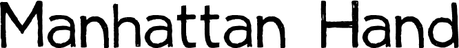 Manhattan Hand Bold font | Fonts2u.com