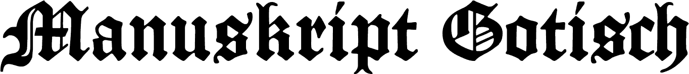 ManuskriptGotisch font | Fonts2u.com