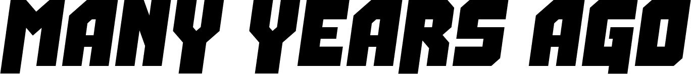 Many Years Ago font | Fonts2u.com