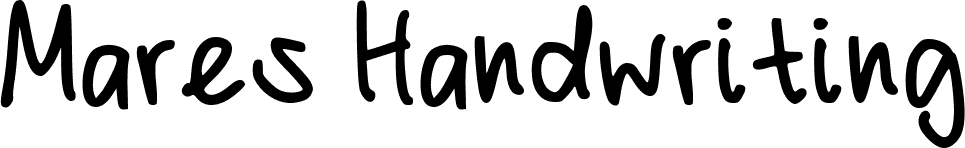 Mares Handwriting Regular font | Fonts2u.com