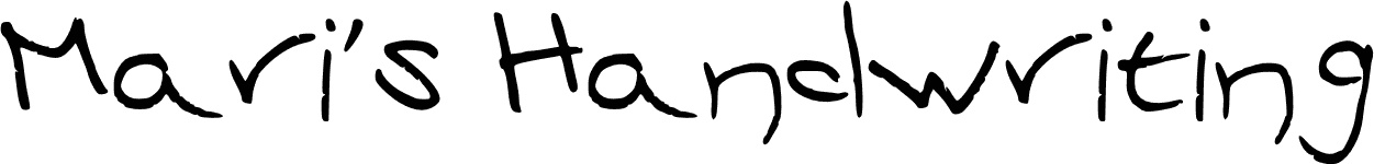 Mari's Handwriting font | Fonts2u.com