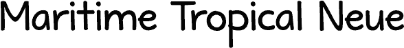 Maritime Tropical Neue Double Bold font | Fonts2u.com