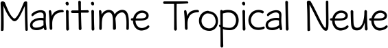 Maritime Tropical Neue Double Bold font | Fonts2u.com