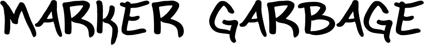 Marker Garbage font | Fonts2u.com