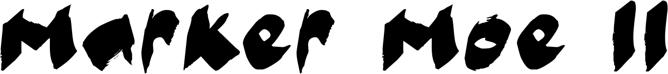 markerMoe II font | Fonts2u.com