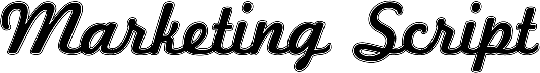 Marketing Script Inline font