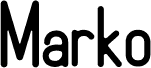 Marko Rough Demo font | Fonts2u.com