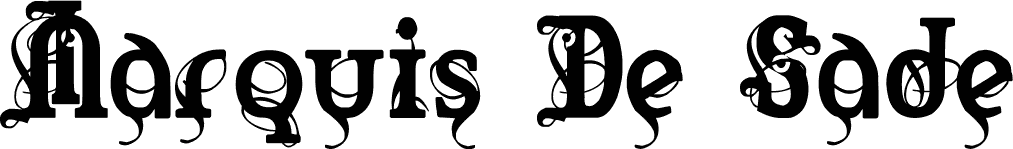 Marquis De Sade font