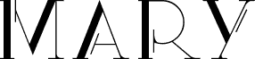 Mary [CAPS] Outline font