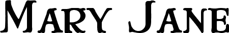 Mary Jane Antique font