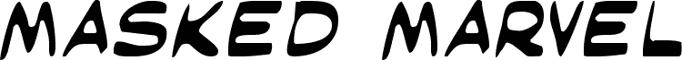 Masked Marvel font | Fonts2u.com