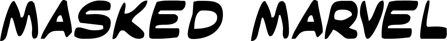 Masked Marvel font | Fonts2u.com