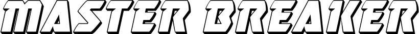 Master Breaker Italic font