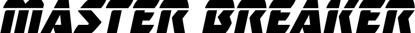 Master Breaker Laser font