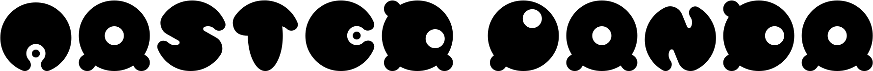 MASTER PANDA-Light font | Fonts2u.com