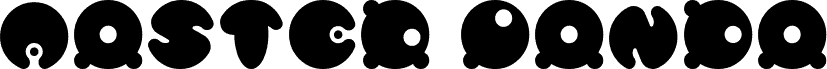 MASTER PANDA Bold font | Fonts2u.com