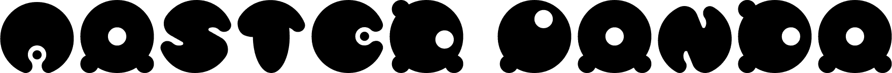 MASTER PANDA font | Fonts2u.com