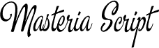 Masteria Script PERSONAL USE Bold font