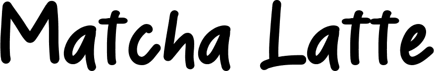Matcha Latte font