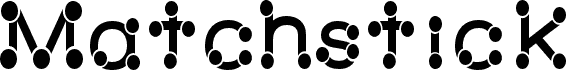 MatchstickSlim font