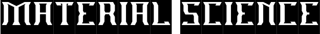 MATERIAL SCIENCE Bold font