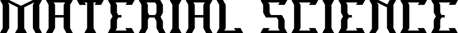 MATERIAL SCIENCE Bold font