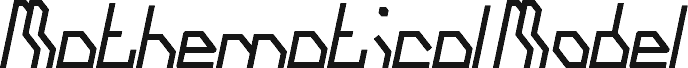 Mathematical Model Bold font | Fonts2u.com