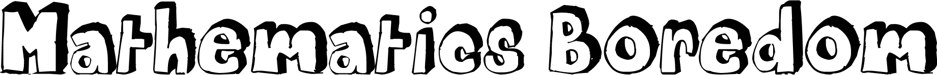 Mathematics Boredom font | Fonts2u.com