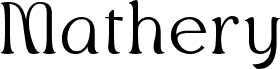 Mathery Regular font | Fonts2u.com