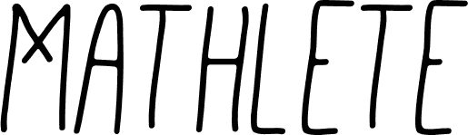 Mathlete-SkinnySlant font | Fonts2u.com