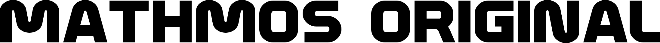 Mathmos Original font | Fonts2u.com