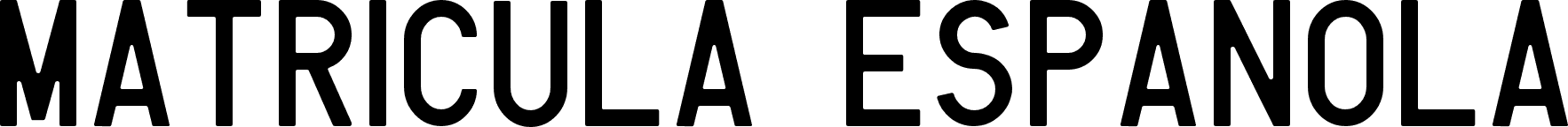Matricula Espanola fuente