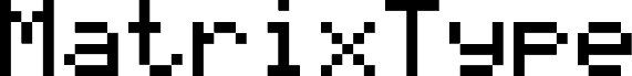 MatrixType Display font | Fonts2u.com