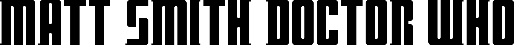 Matt Smith Doctor Who Regular font | Fonts2u.com