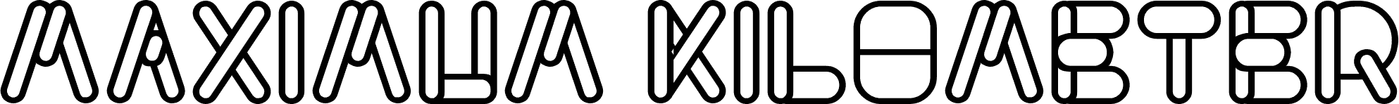 MAXIMUM KILOMETER Bold font | Fonts2u.com