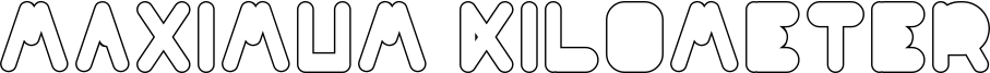 MAXIMUM KILOMETER Bold font | Fonts2u.com