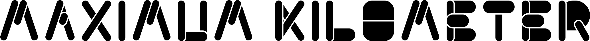 MAXIMUM KILOMETER-inside font | Fonts2u.com