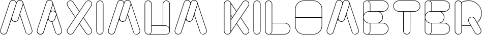 MAXIMUM KILOMETER Bold font | Fonts2u.com