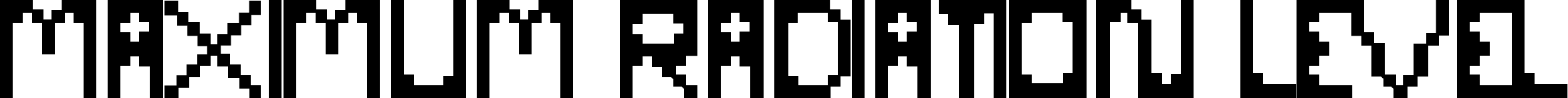Maximum Radiation Level font | Fonts2u.com