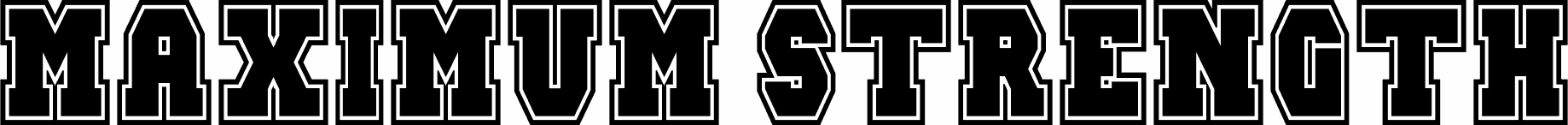 Maximum Strength font | Fonts2u.com