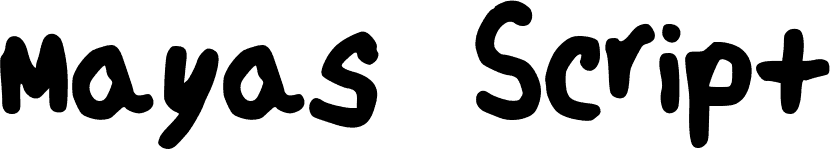 Maya_s_Script font