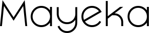 Mayeka Regular Demo font | Fonts2u.com