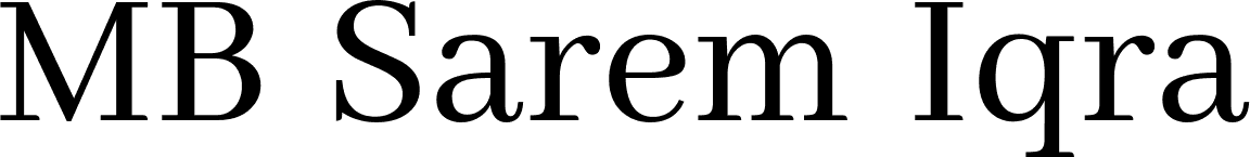 MB Sarem Iqra font