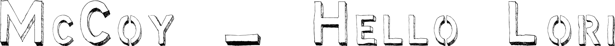 McCoy - Hello Lori font | Fonts2u.com