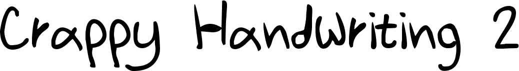 MD's Crappy Handwriting 2 font | Fonts2u.com