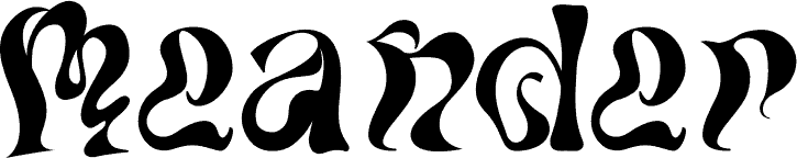 Meander Free Trial font