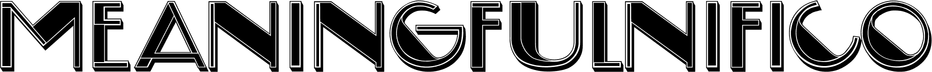 Meaningfulnifico Filled Regular font | Fonts2u.com