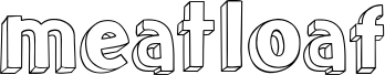 meatloaf outline font | Fonts2u.com