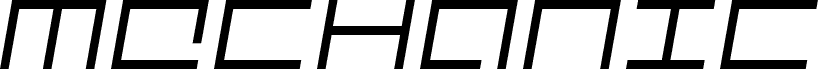 Mechanic font | Fonts2u.com